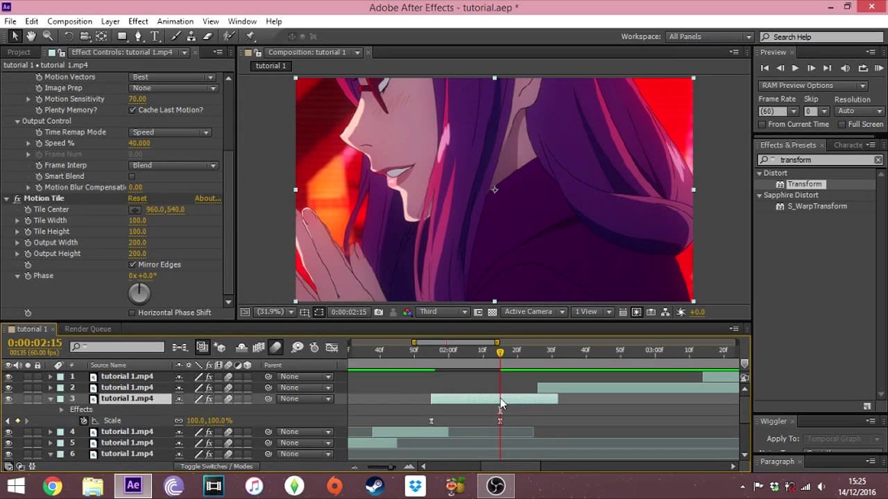 After Effects Amv Tutorial Smooth Slide Transition