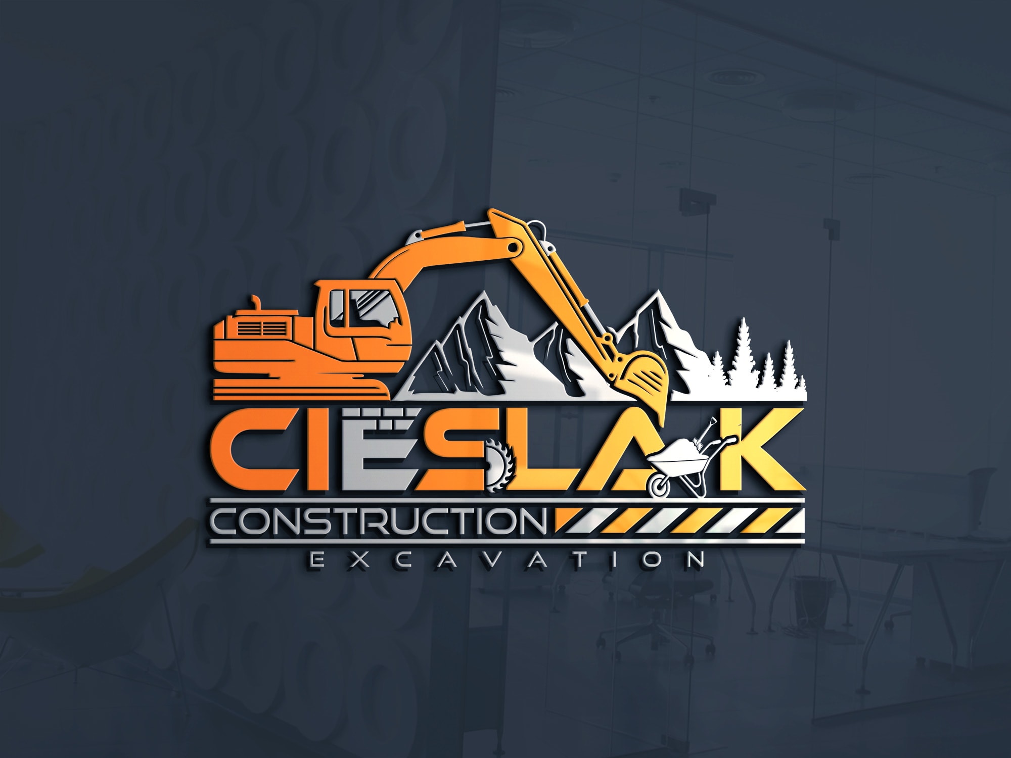 Create Construction And Excavation Logo By Xillur