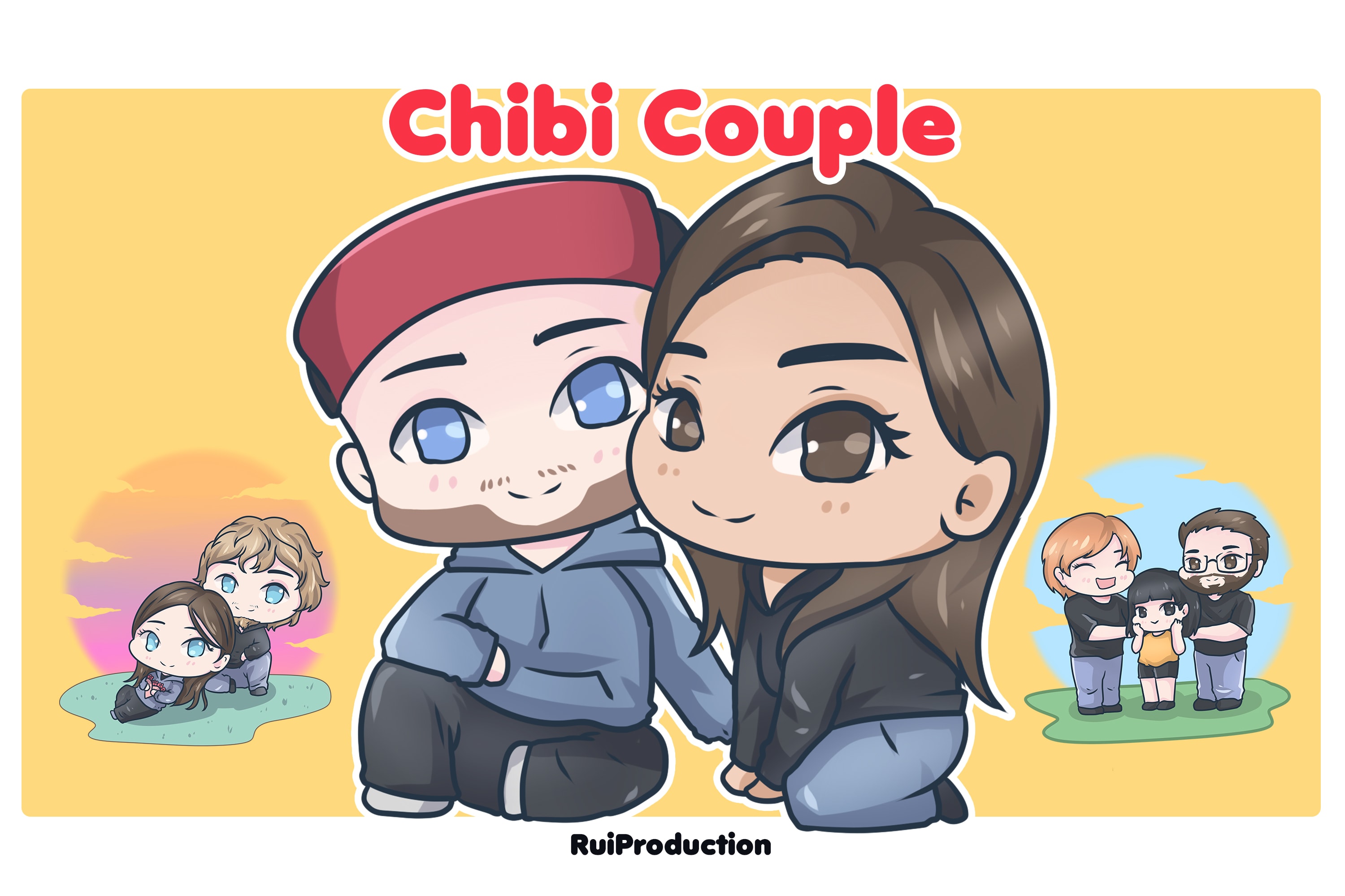 Chibi Koppel Tekening