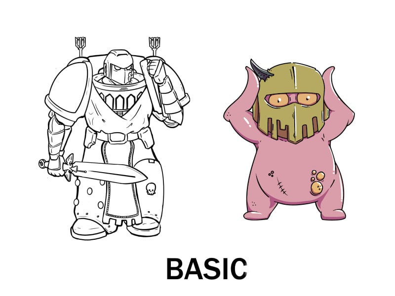 Easy Space Marine Drawing