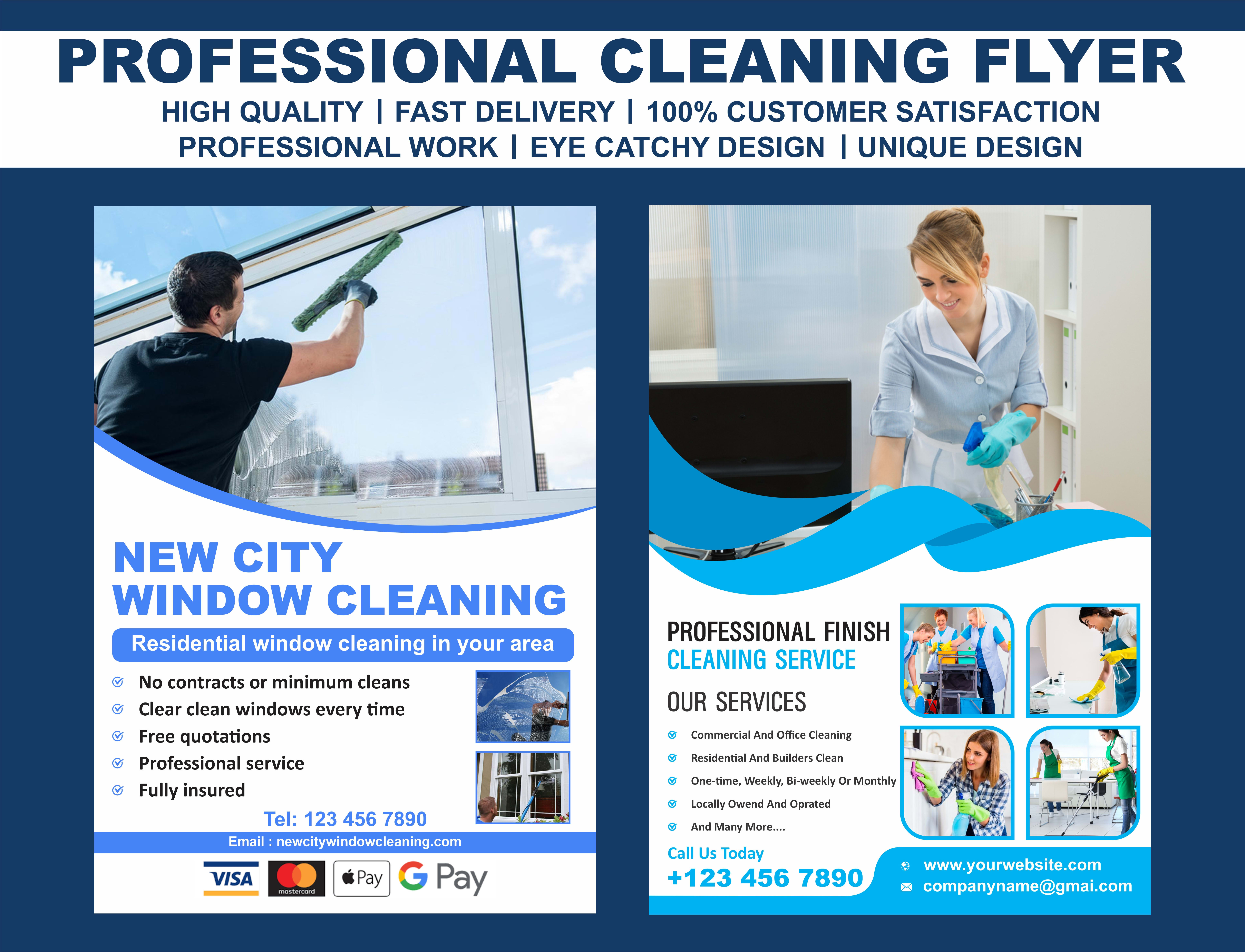 Window Cleaning Flyer Profile For Glassies Window Cleaning
