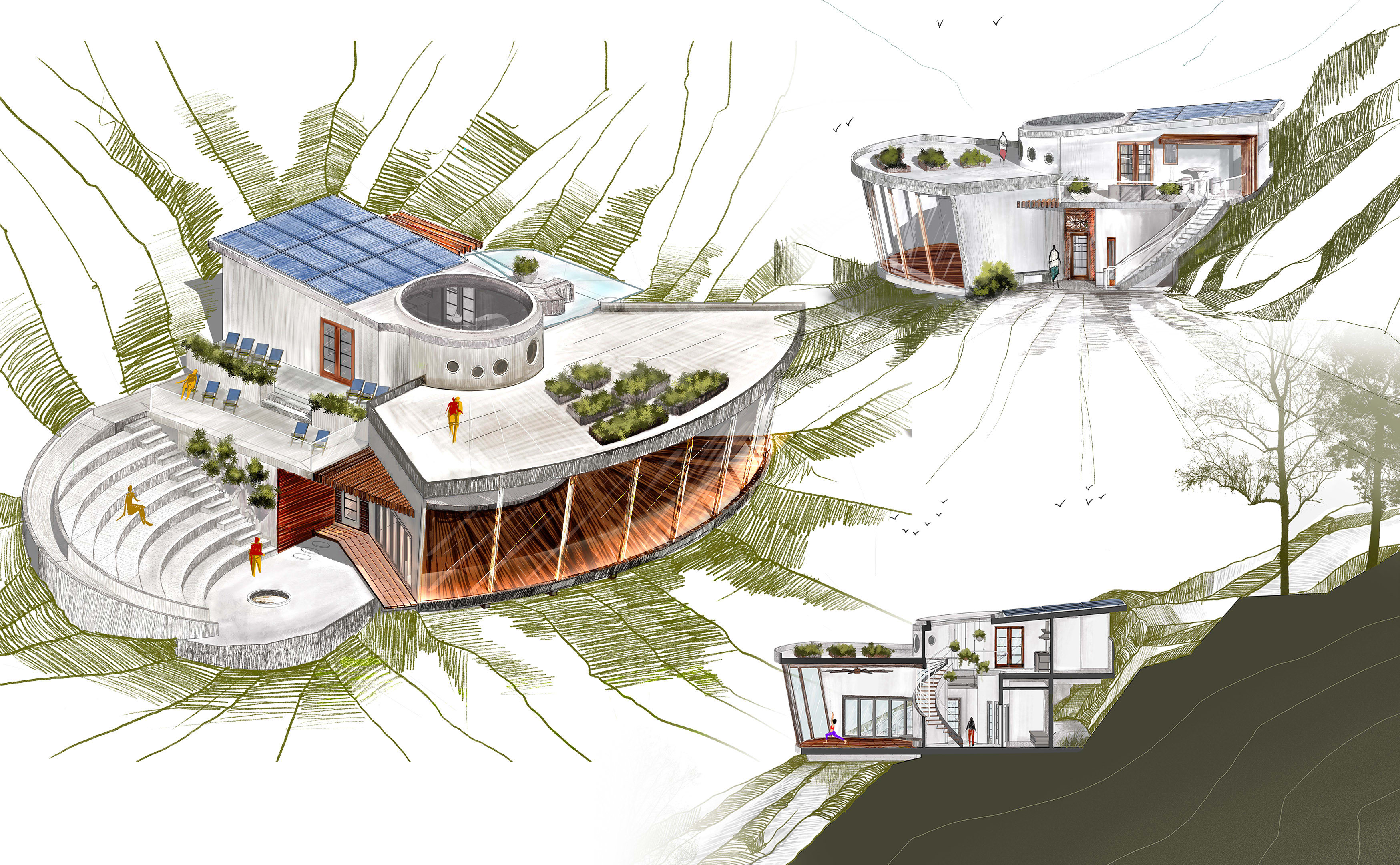 Architectural Hand Renderings