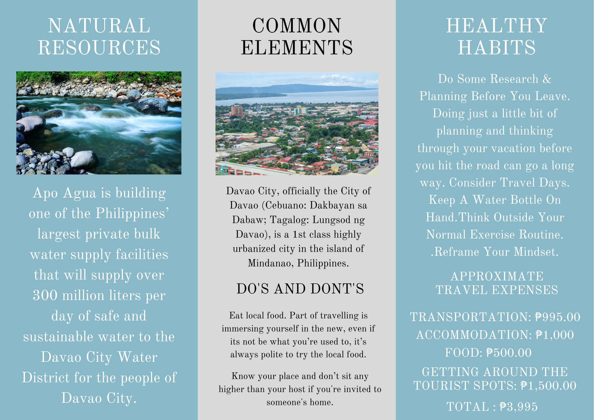 Travel Brochure Examples For Students In Mindanao Infoupdate Travel Brochure Examples For Students In Mindanao Infoupdate