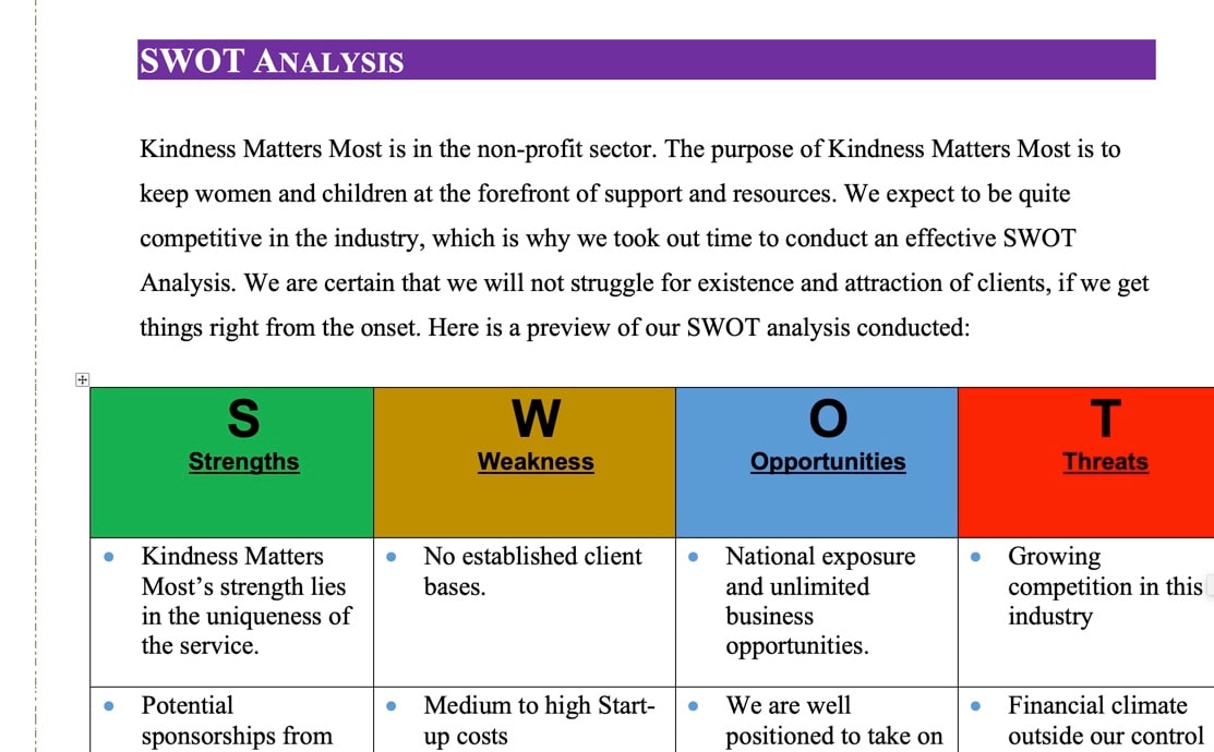 Nonprofit Business Model Nonprofit Business Plan Presentation