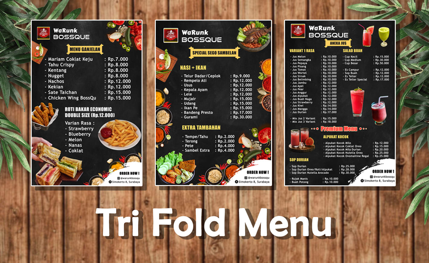 Food And Beverages Menu