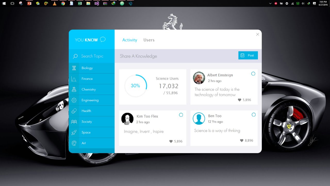 C Modern Flat Ui Dashboard Windows Form Visual Studio Datagrid