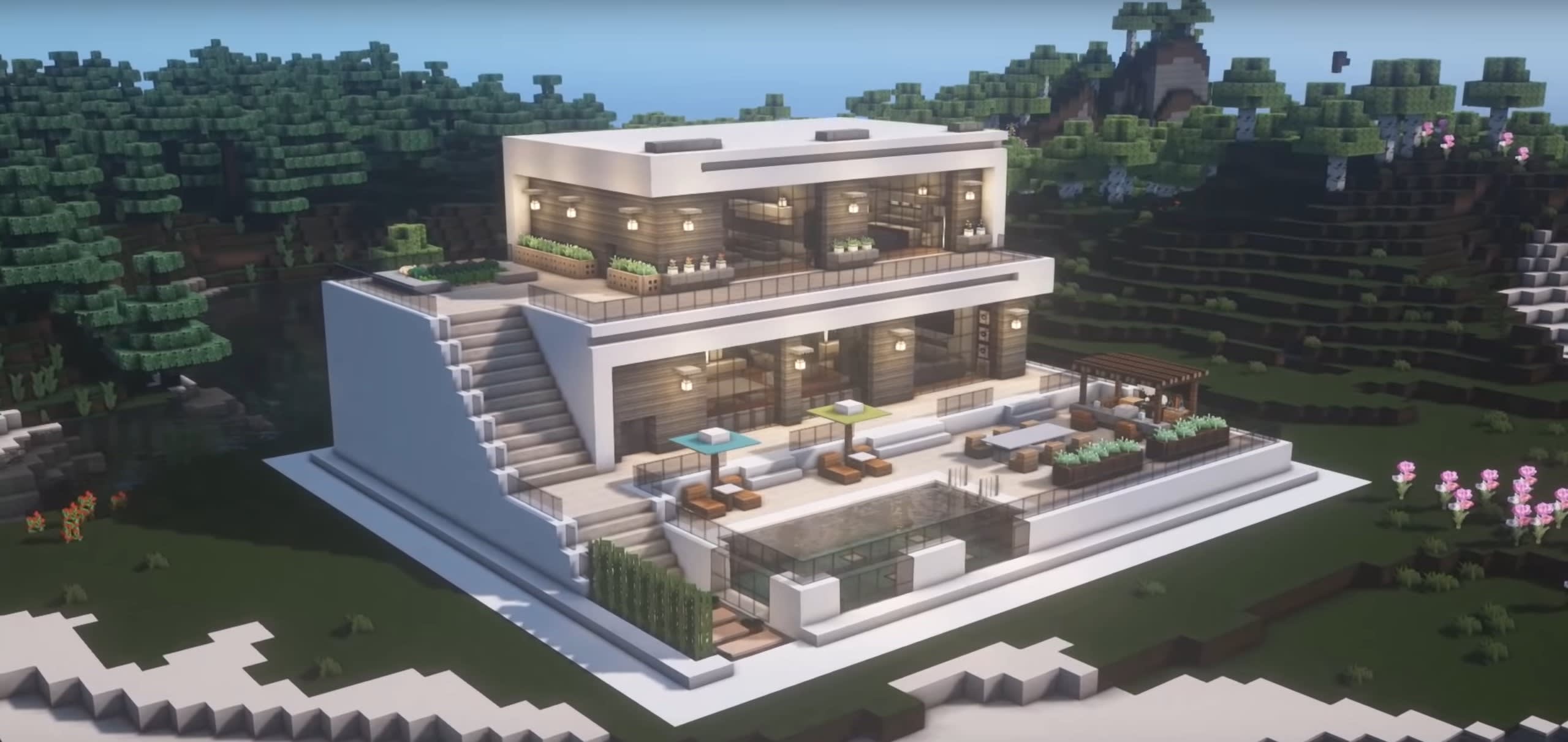 Maison Hyper Moderne Minecraft | Ventana Blog