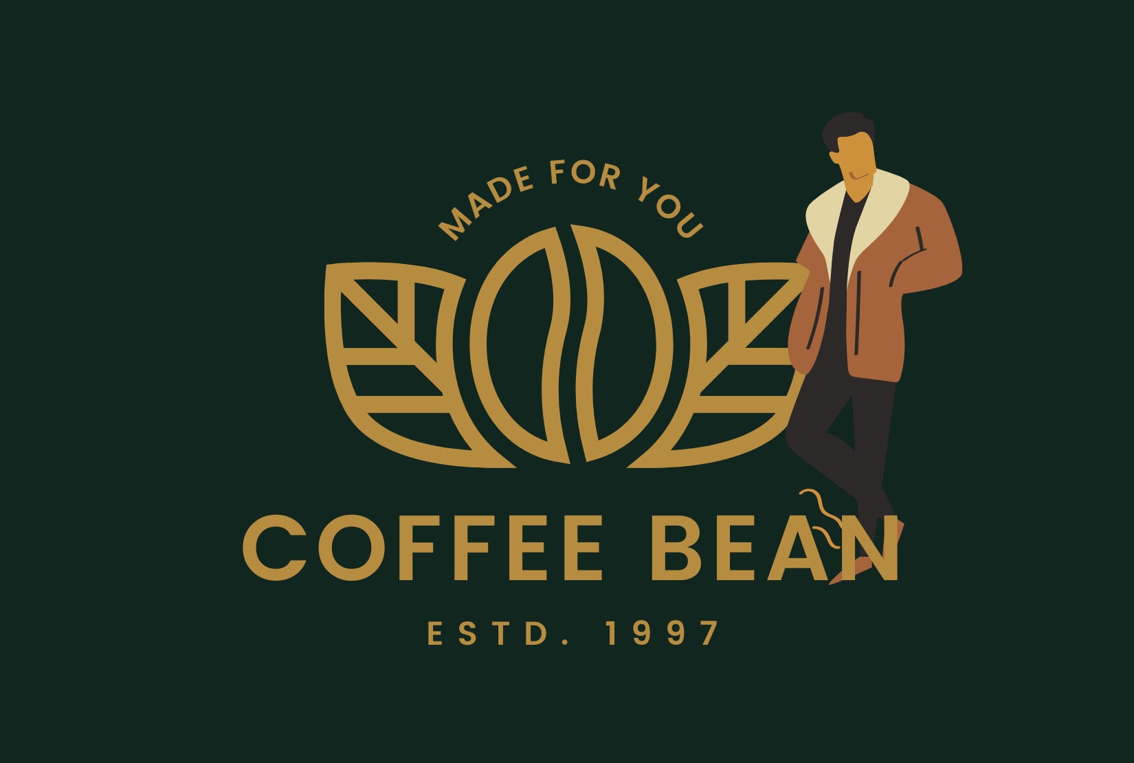 Restaurant Coffee Bean Logo