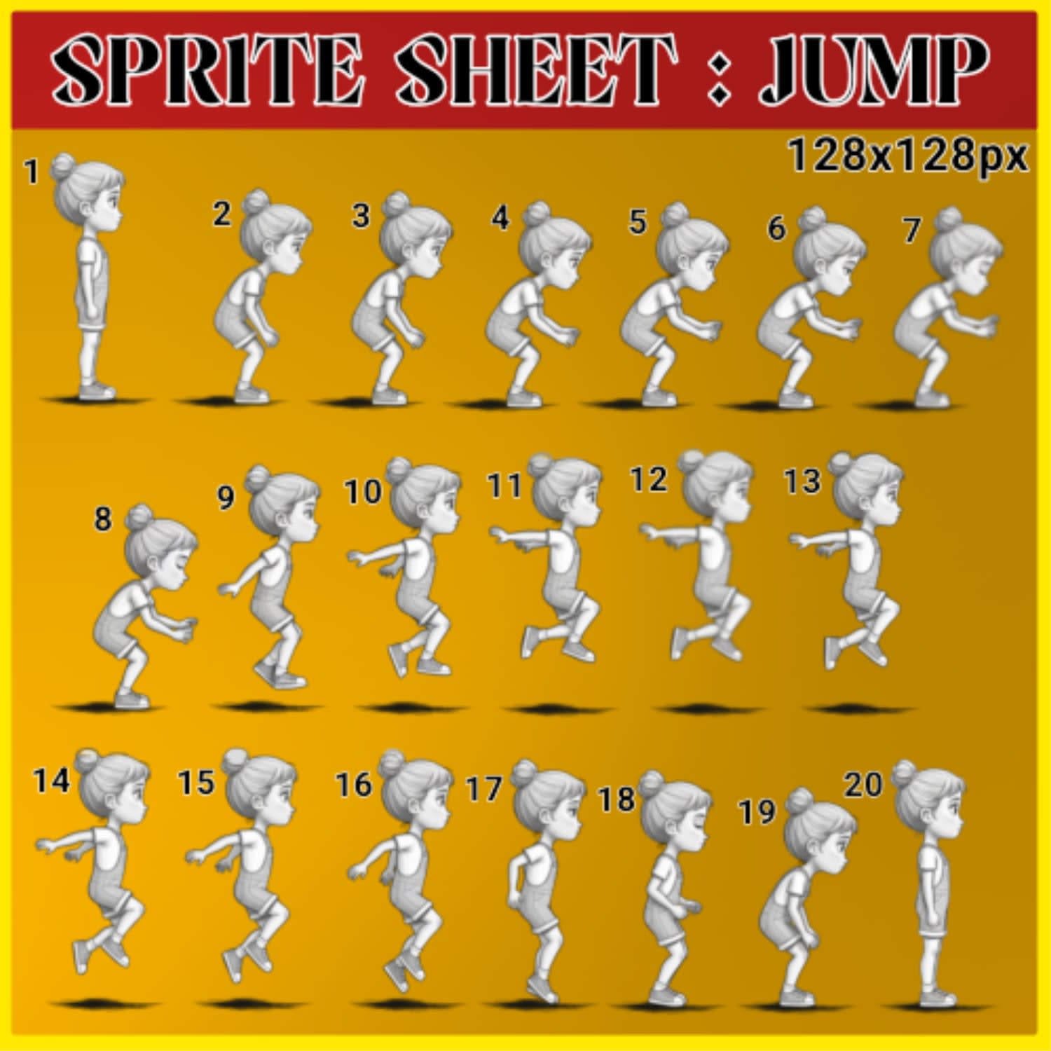 Anime Style Sprite Sheet For Your Game Artistsclients