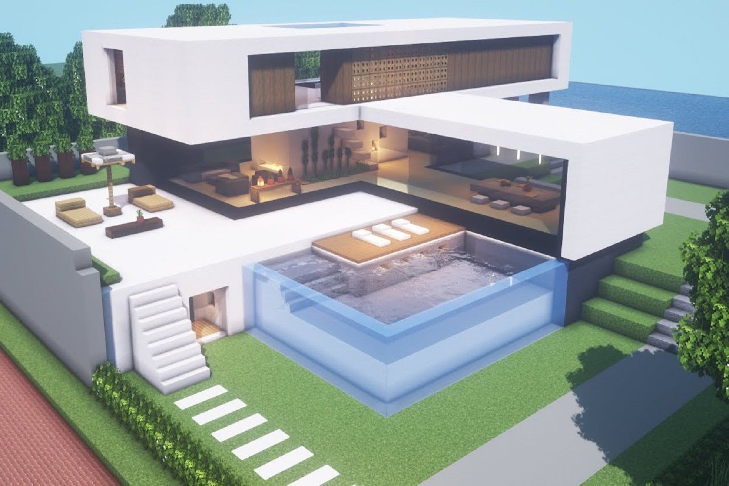 Maison Hyper Moderne Minecraft | Ventana Blog
