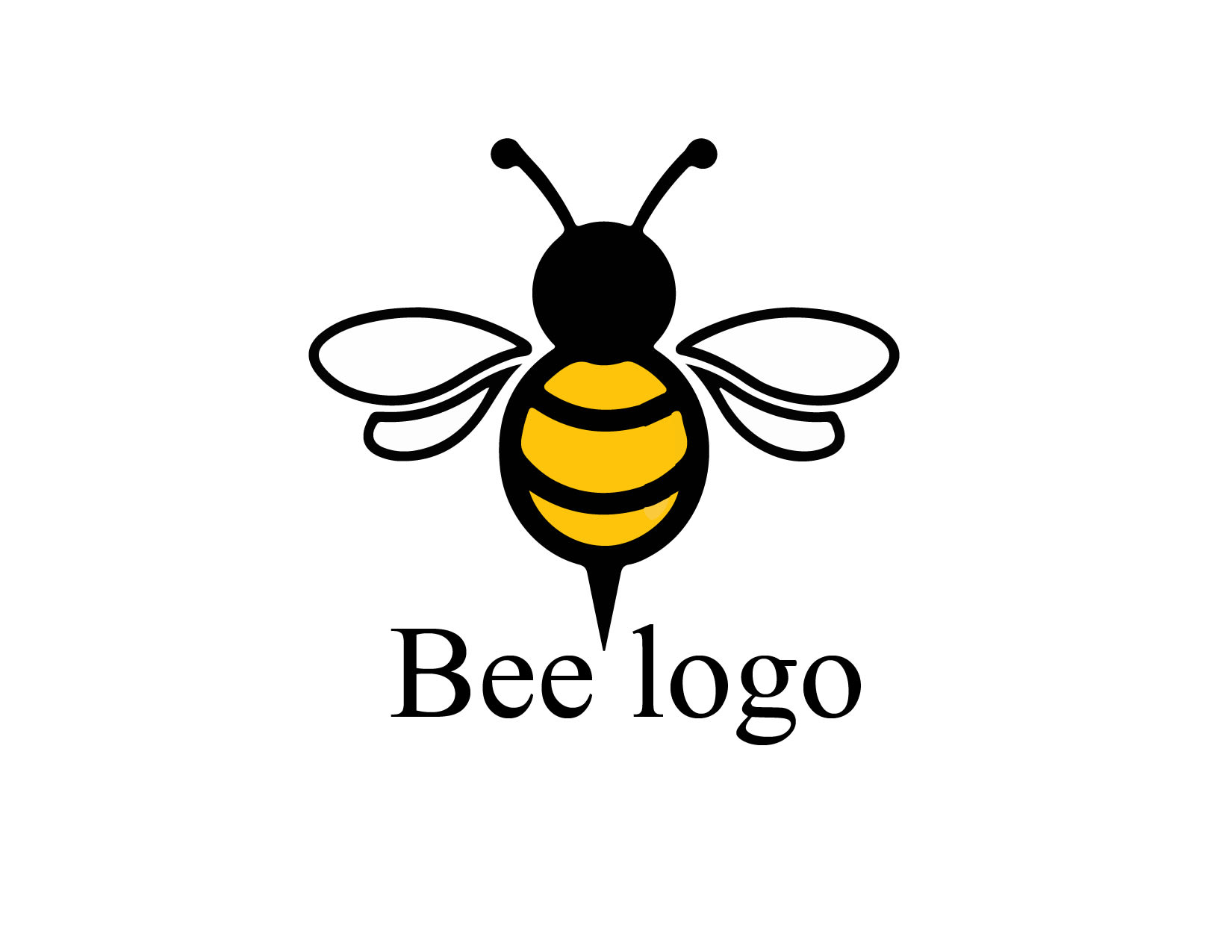 Black Bee Logo Black Bee Logo Etsy