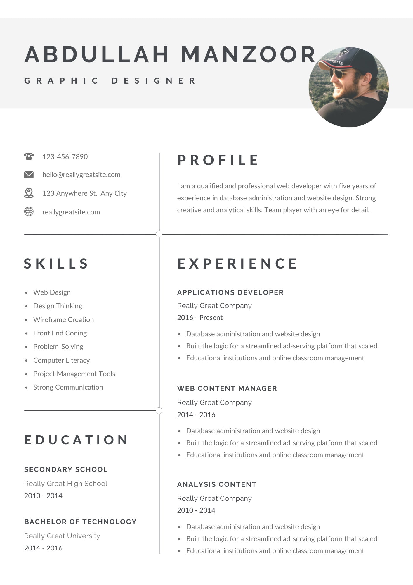 Executive Resume Design