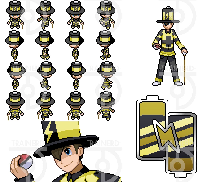 Sprites Du Personnage Principal De Pokémon