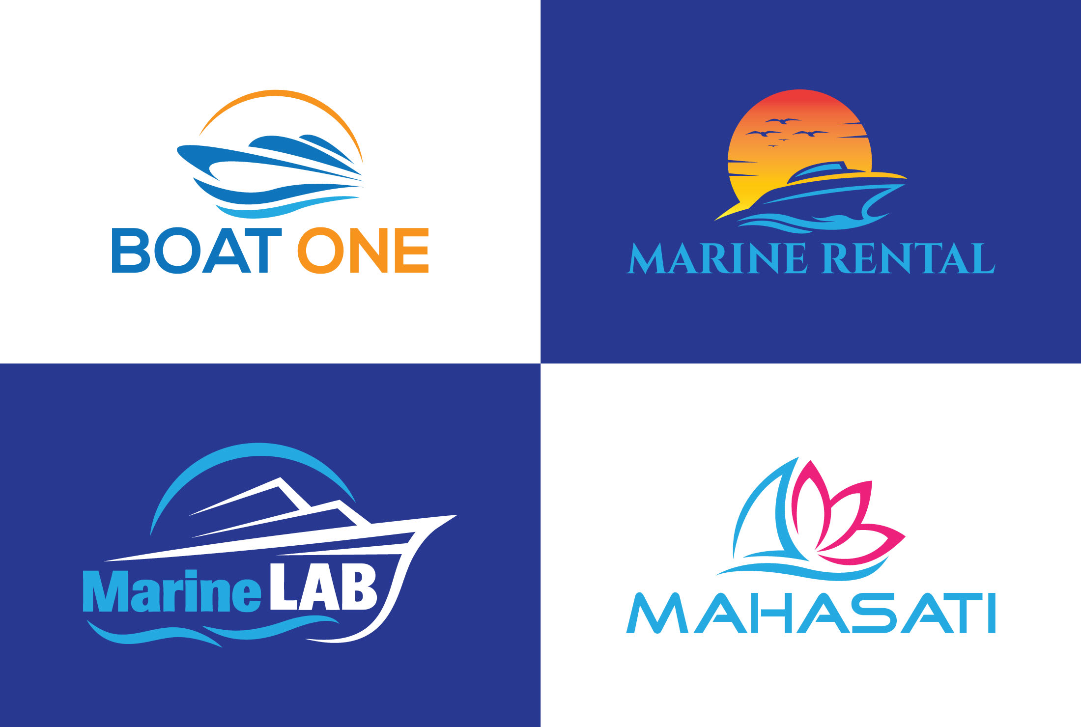 Boat Marine Logos