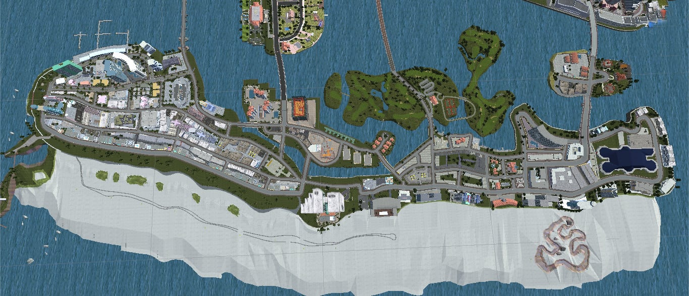 Gta Vice City Map 3d Model Free Download Youtube GTA Vice City On