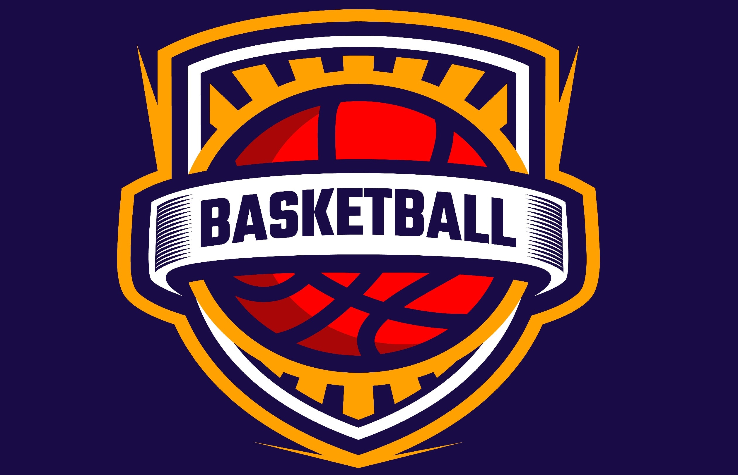 Vintage Basketball Logo