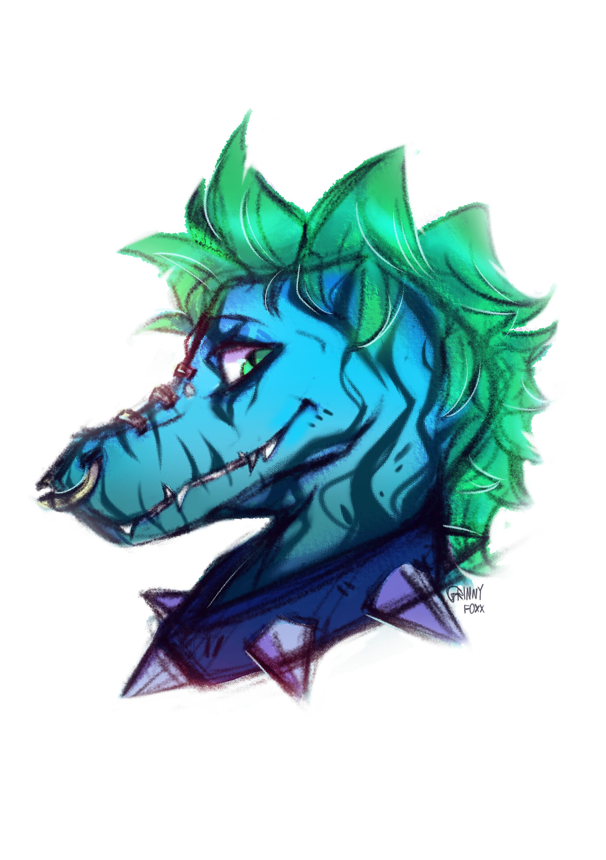 Digital FURRY portrait, furry Cartoon from Photo, anthro Drawing ...