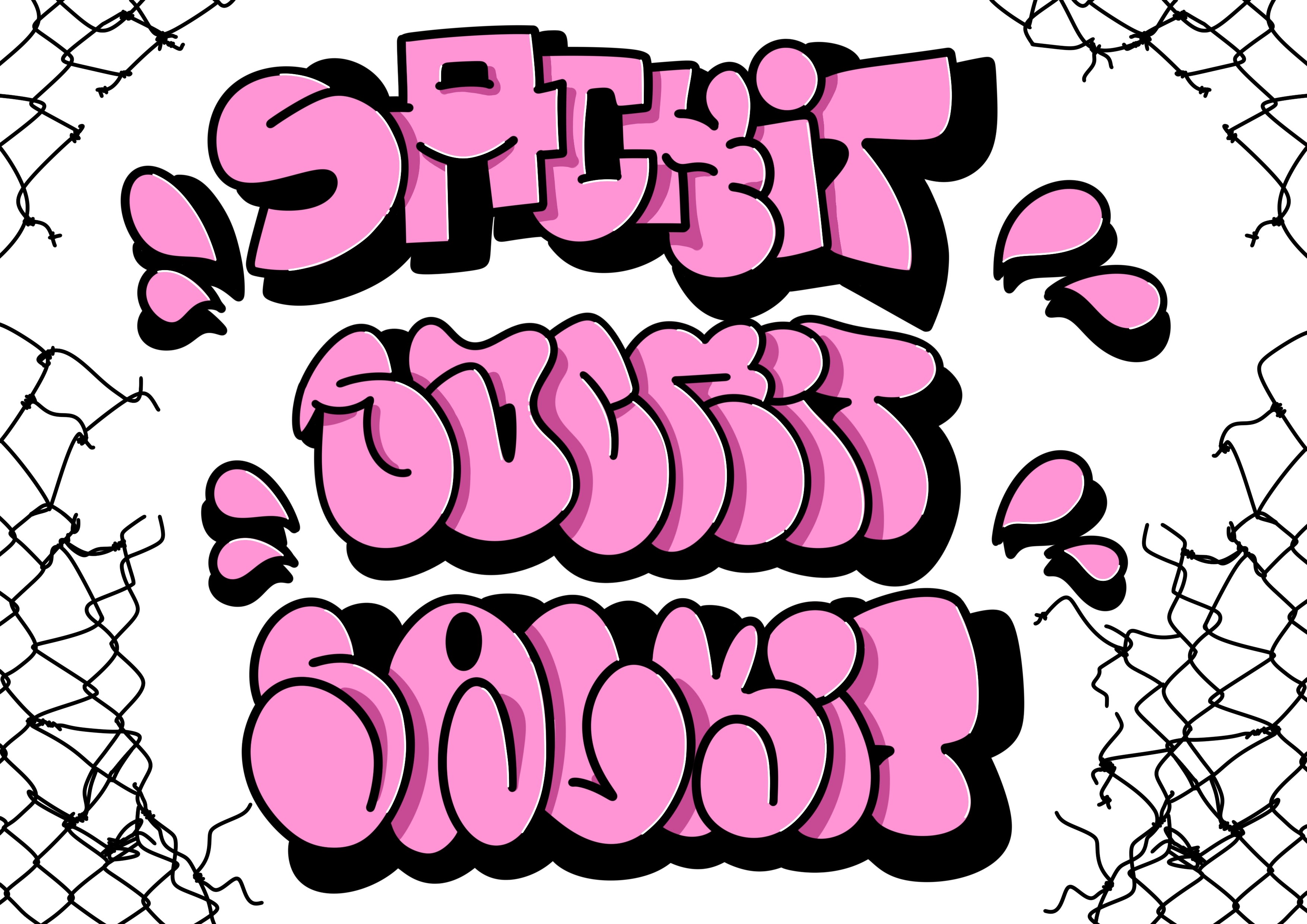 Graffiti Fonts Throw Up