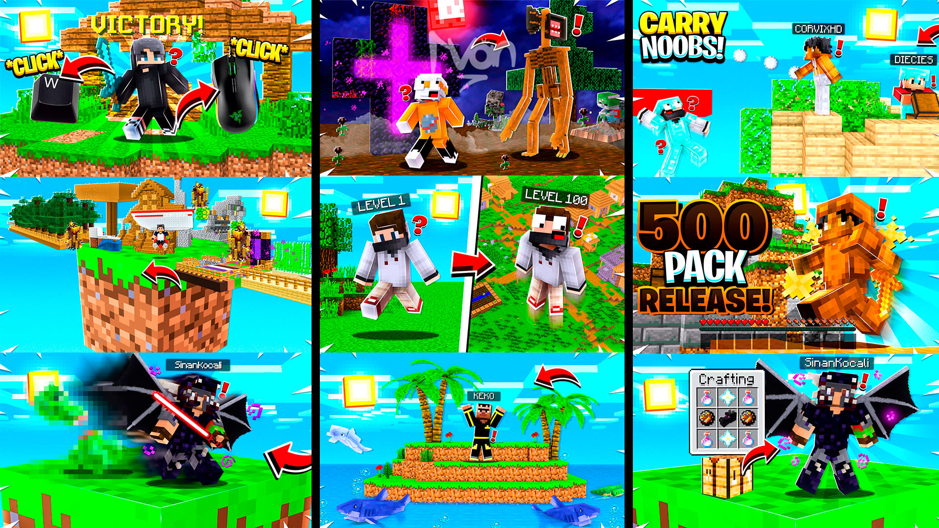 Minecraft Thumbnail Template Psd Download Minecraft PSD Template Flyer