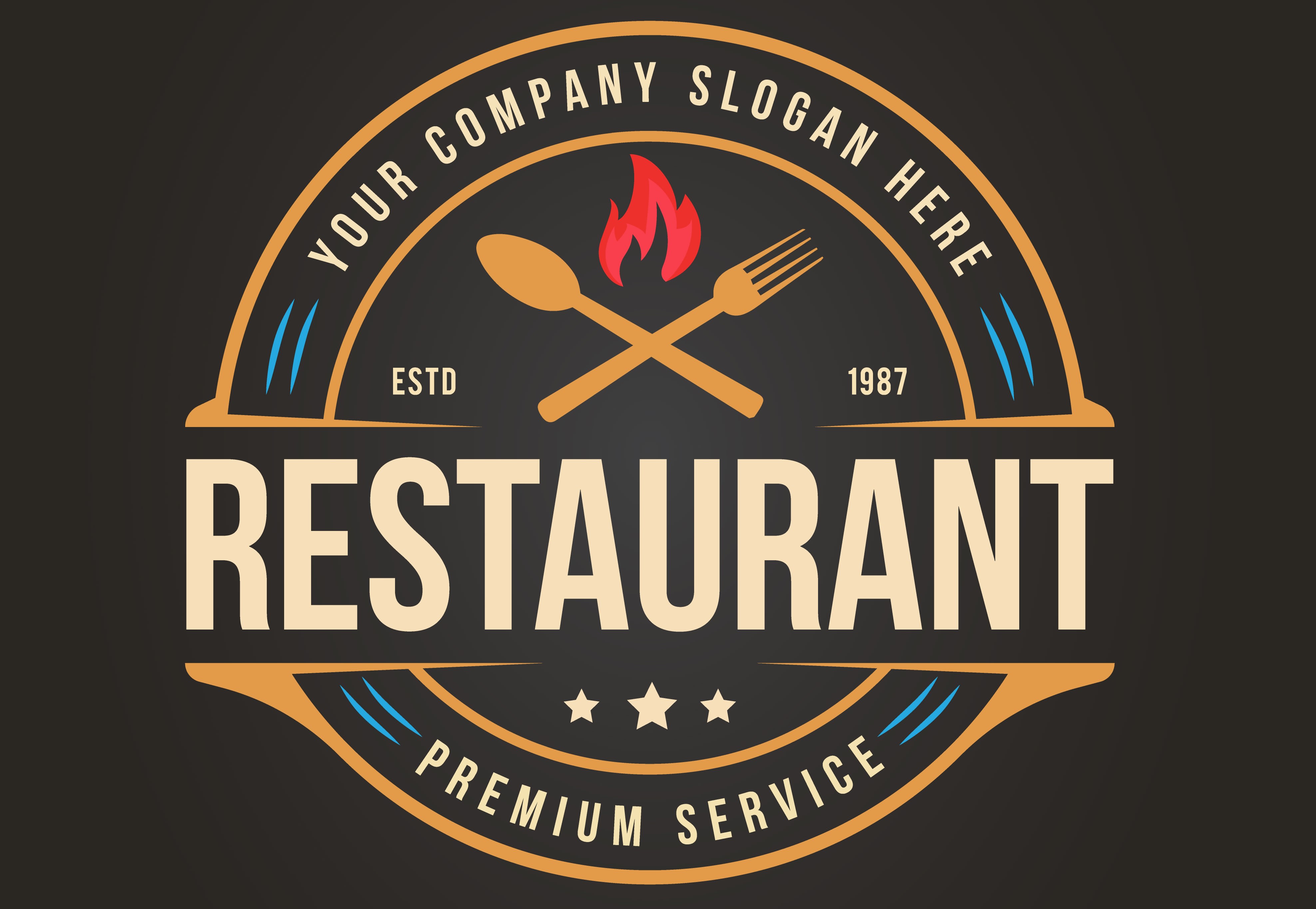 Unique Restaurant Logo