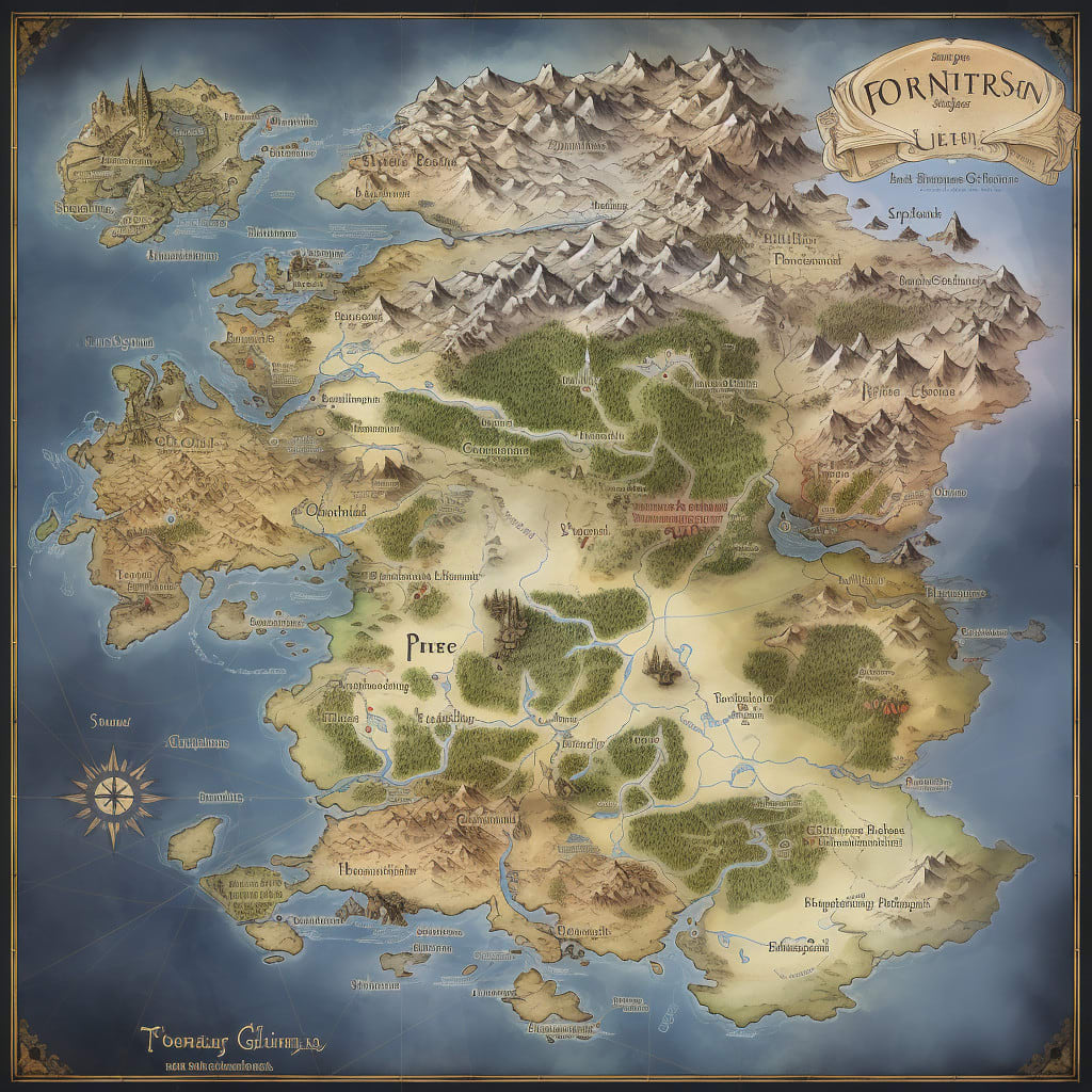 Fantasy Map By Jazzsiyart ACOTAR Anyone? So Yeah, This Is What My