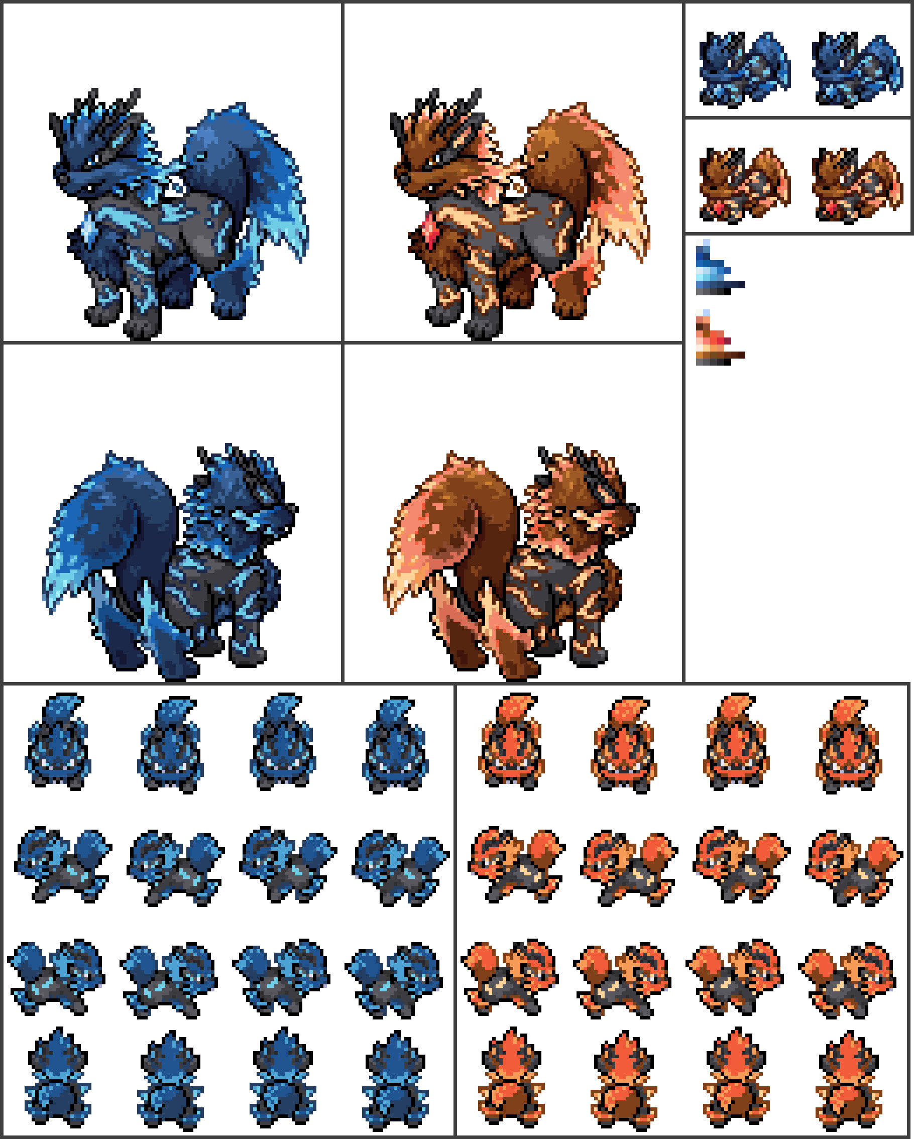 Pokemon Sprites Glanzend