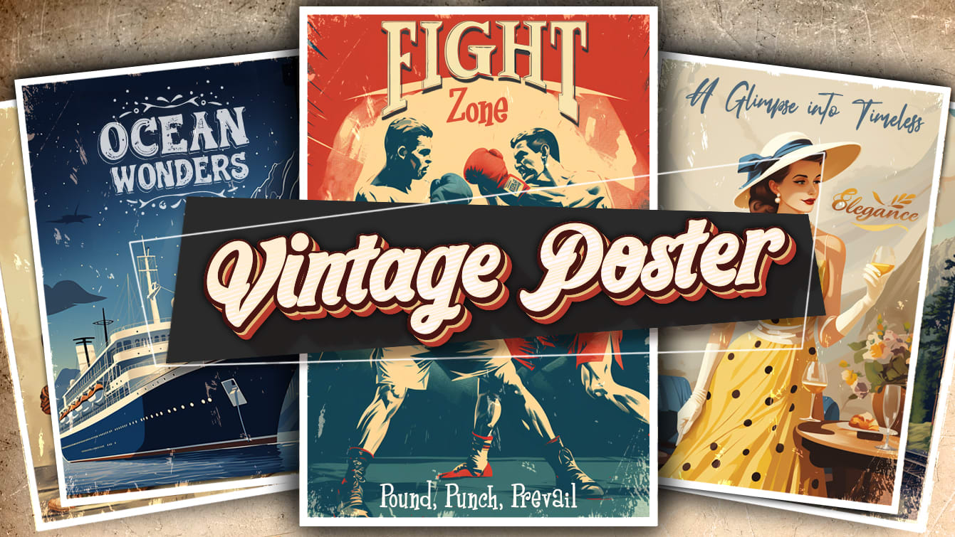 Haz Tu Propio Cartel Vintage Crea Carteles Y Posters Gratis Online Con