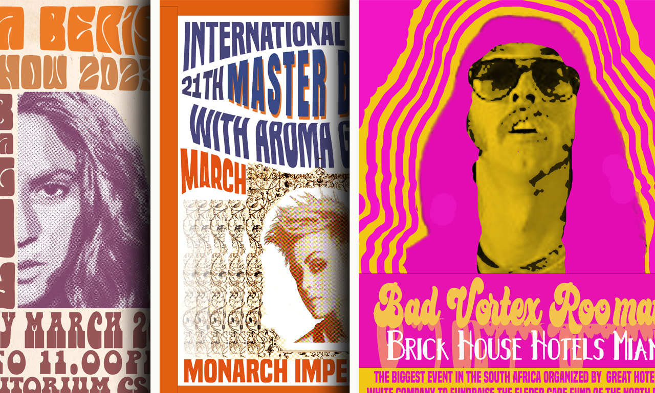 Concert Posters 60s Style