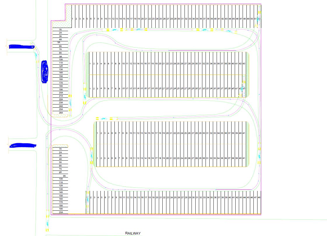 Rv Parking Lot Layout Dimensions