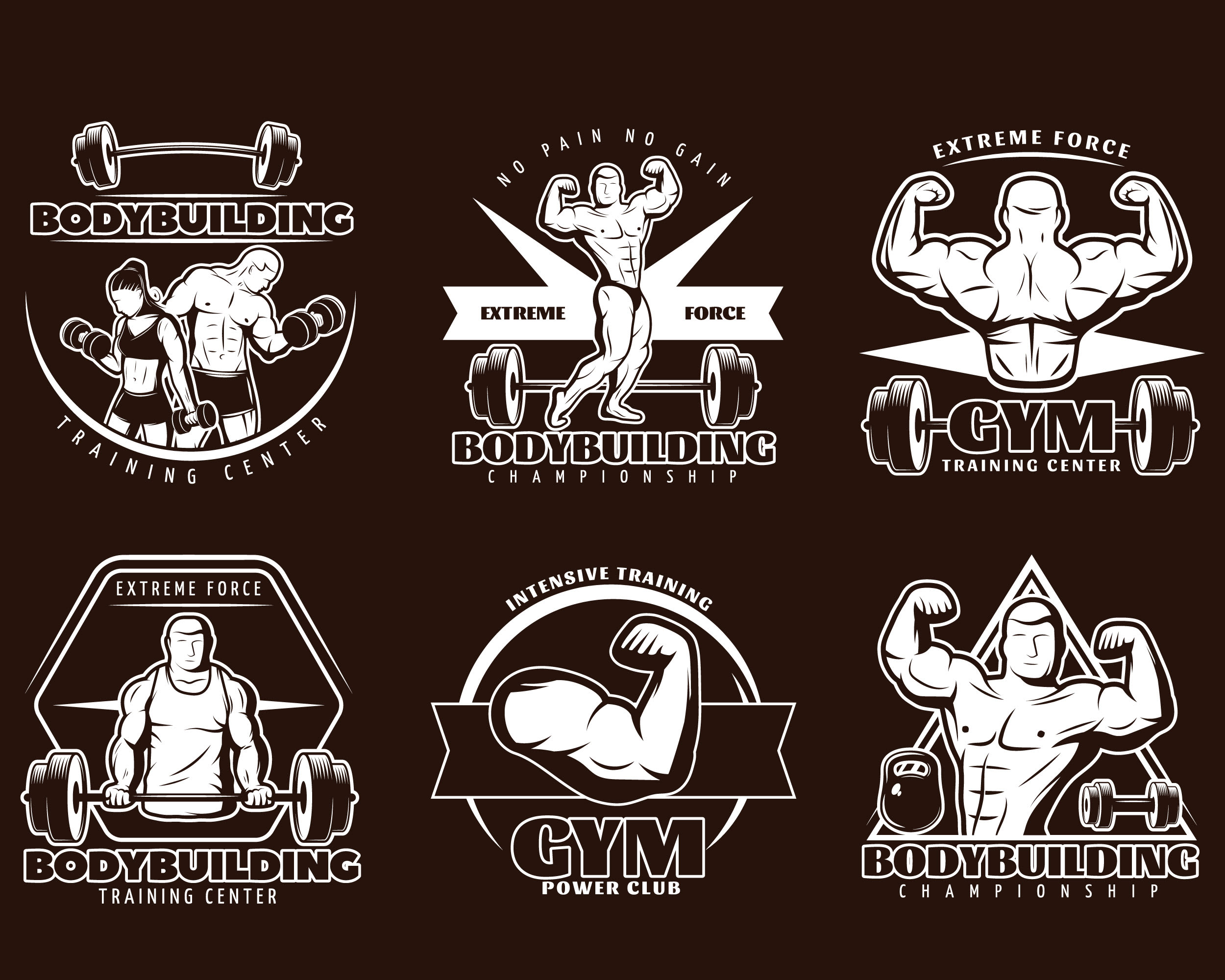 Conception Graphique De Logos De Musculation Page 9 | Images De Logo