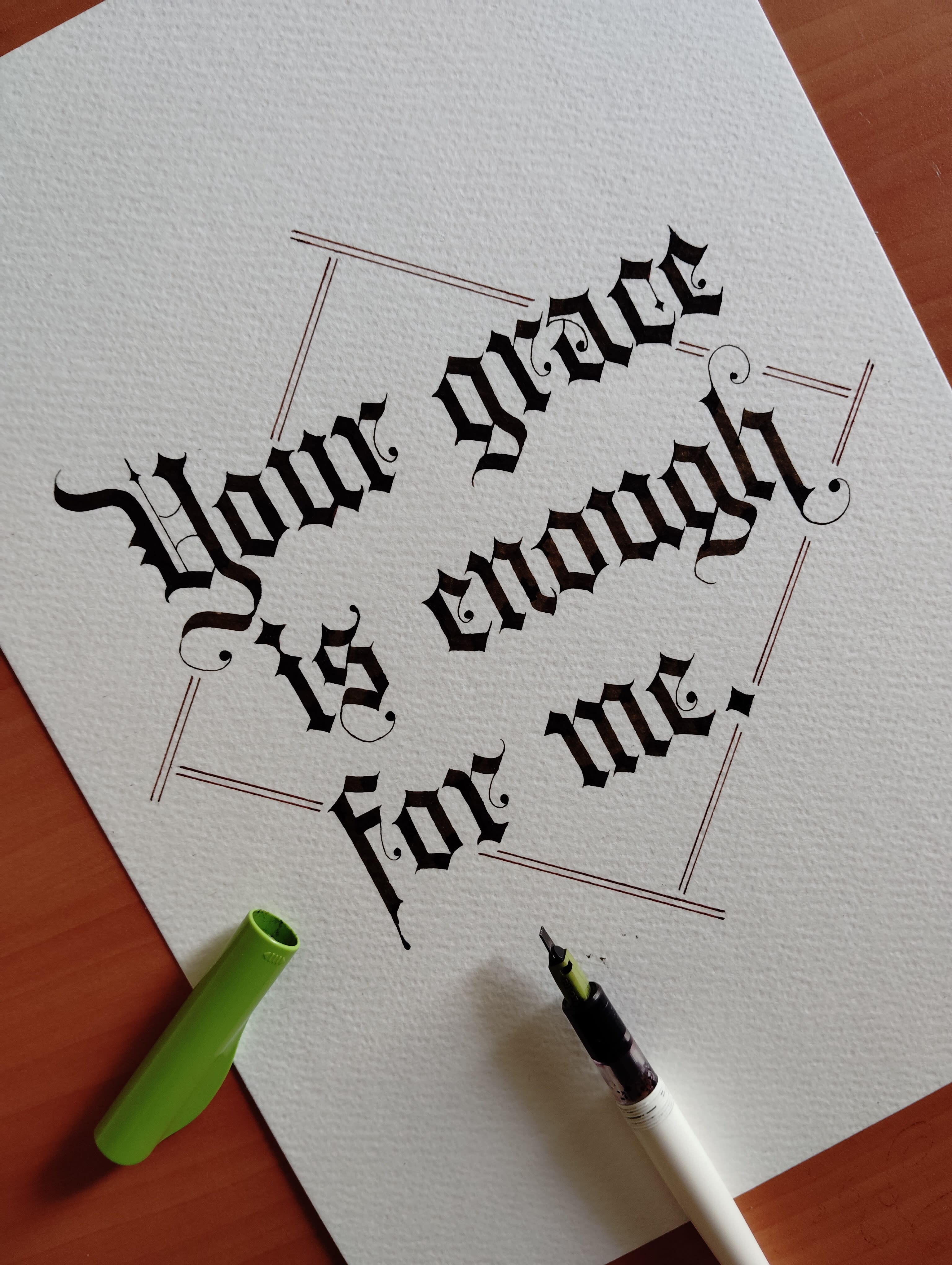 Gothic Calligraphy Quotes Happy Valentines Day Gothic On Paper