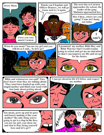 Produce one comic page of your story by Pkscomix