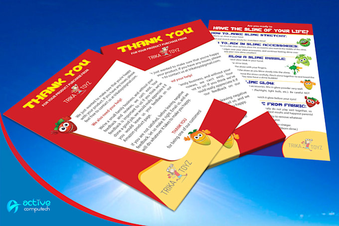 brochure, product insert, catalog, presentation