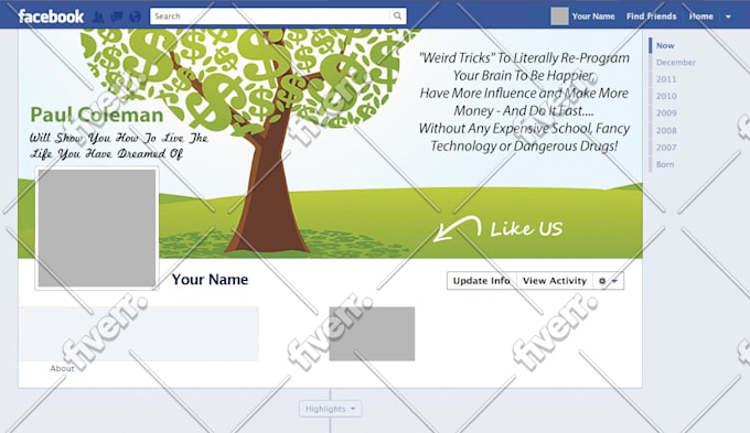 Design a professional facebook fanpage timeline cover by Shanfeng