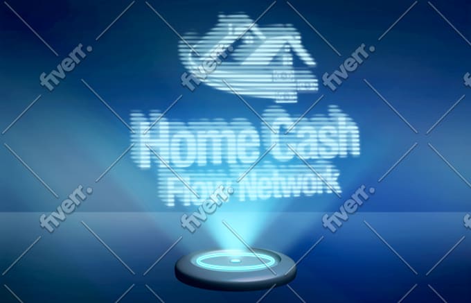 Make 3d hologram for your logo or text by Imadrash