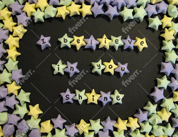 Write your message on paper stars by Ceeworks