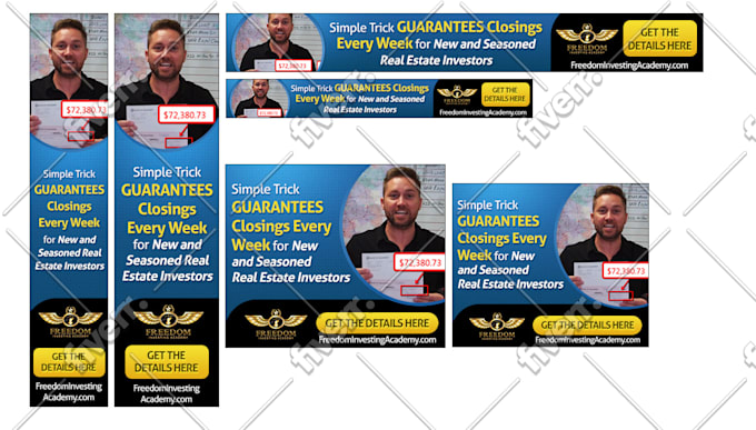 Design 13 sizes web banner ads in 24 hours by Hillstudio