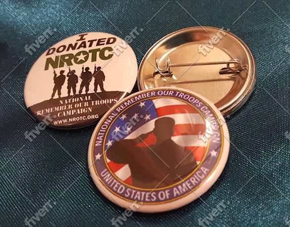 Make 10 custom pin back buttons by Mbrumley