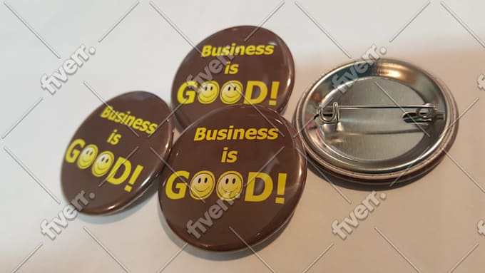 Make 10 custom pin back buttons by Mbrumley