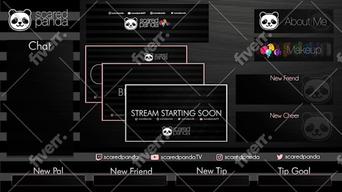 Design a custom twitch overlay by Detrucci
