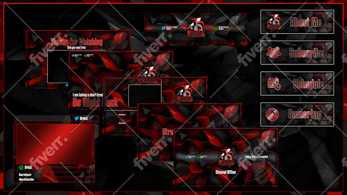 Design a custom twitch overlay by Detrucci