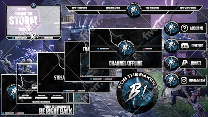 Design a custom twitch overlay by Detrucci