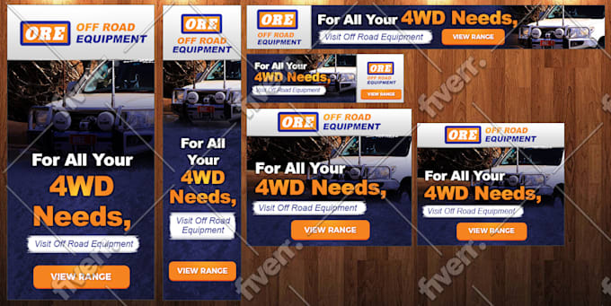 Design 13 sizes web banner ads in 24 hours by Hillstudio