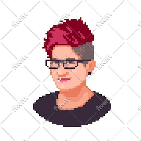 Create a pixel art cartoon avatar by Arveyyudi