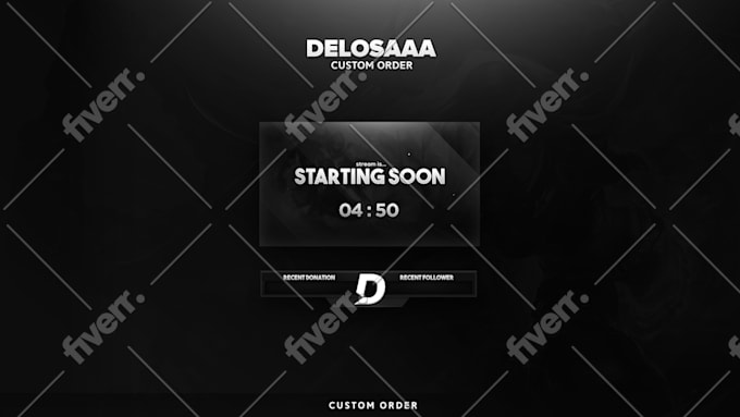 Design a twitch overlay, panels, offline screen and more by Cstarkana
