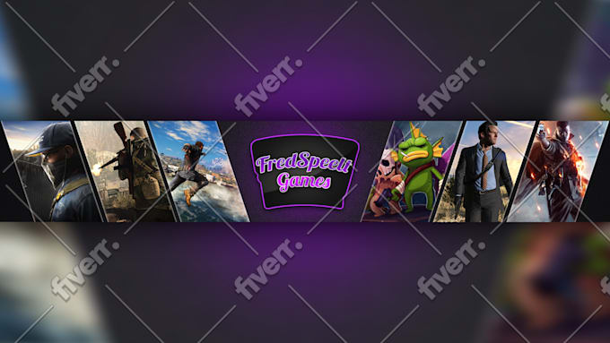 Design custom gaming youtube banner or channel art by Techyvishal15