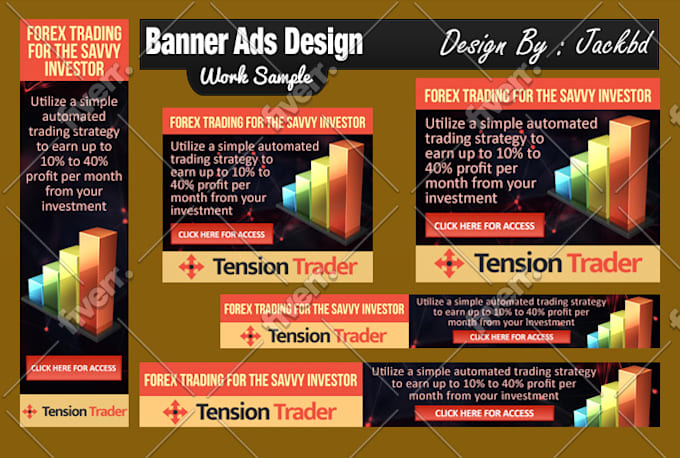 Design 7 sizes google adwords, affiliate web banner ads within 24h by ...