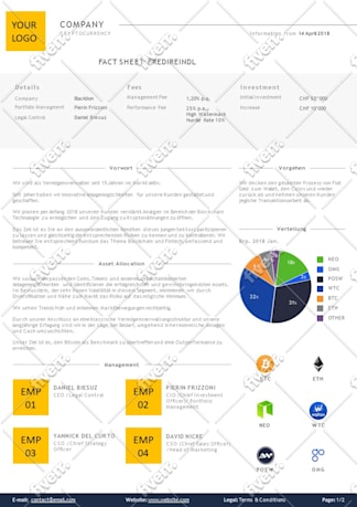 Design fact sheet or factsheet for brand by Msohaibali