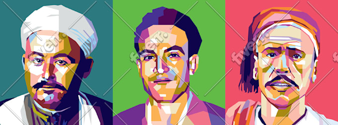 make professional awesome wpap pop art portrait