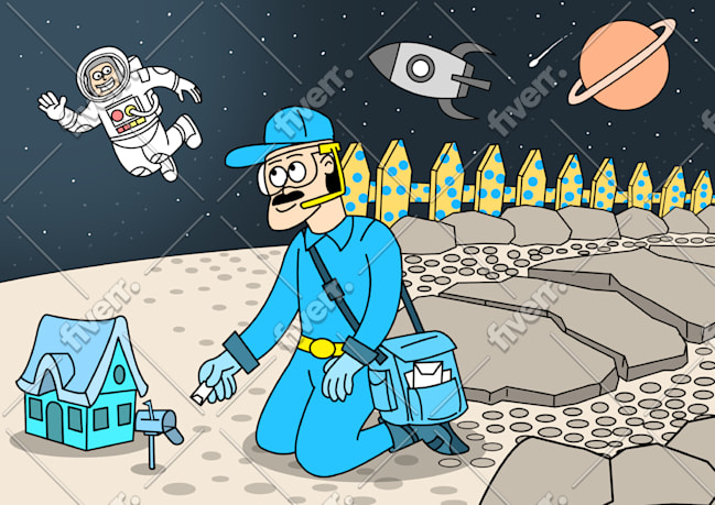 Draw cartoon for your blog, website or book by Alifstyle